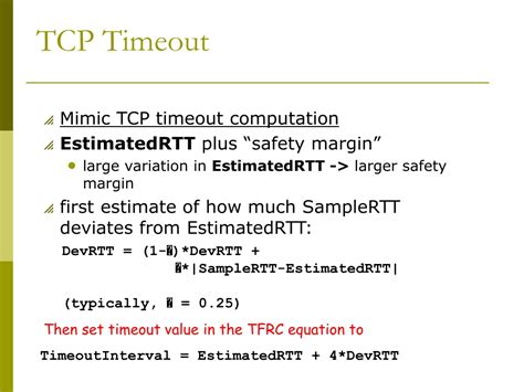 Ppt Tfrc Tcp Friendly Rate Control Using Tcp Equation Based Congestion Model Powerpoint