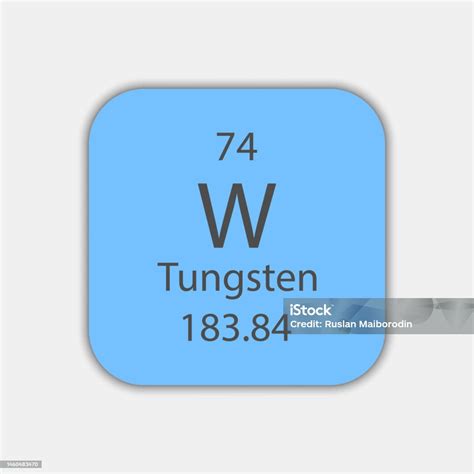 텅스텐 기호 주기율표의 화학 원소 벡터 일러스트레이션 0명에 대한 스톡 벡터 아트 및 기타 이미지 0명 과학 교육 Istock