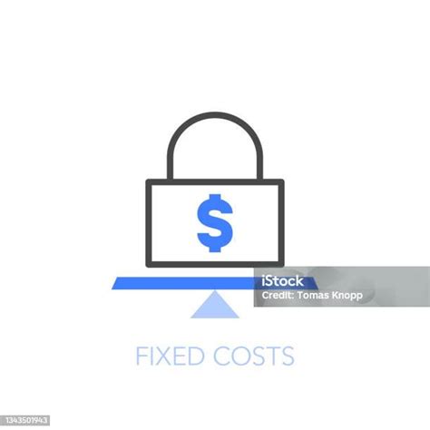 저울 스케일의 자물쇠에 달러 기호가 있는 고정 비용 기호 가격에 대한 스톡 벡터 아트 및 기타 이미지 가격 감소 개념