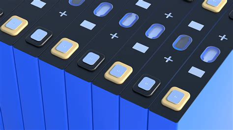 근접 촬영 Lfp Ev 셀 파란색 Nmc 전기 또는 하이브리드 자동차용 각형 고용량 배터리 팩 지속 가능한 에너지 솔루션 에너지 저장 혁신 3d 렌더링 그래픽 0명에 대한