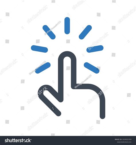 Hand Click Icon Cursor Pointer Icon Stock Vector Royalty Free Shutterstock