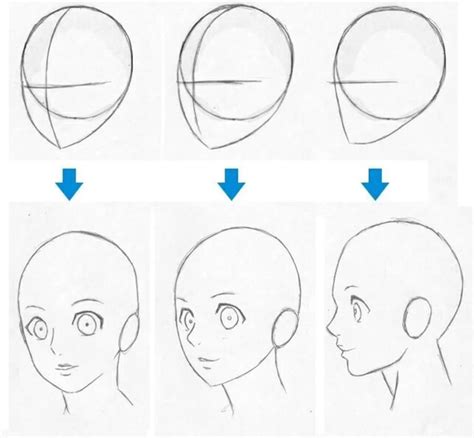 Как Нарисовать Аниме Лицо 52 Фото