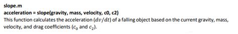 Matlab Falling Object Codean Engineer Wants To Know