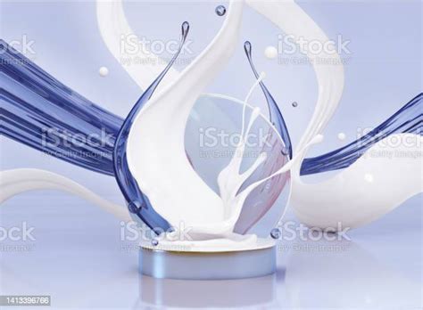 모이스처라이저 크림이 들어간 라일락 컬러의 최소 연단 쇼케이스 화장품 및 뷰티 제품을 위한 무대 쇼케이스 3d 렌더링 강단에 대한 스톡 사진 및 기타 이미지 Istock