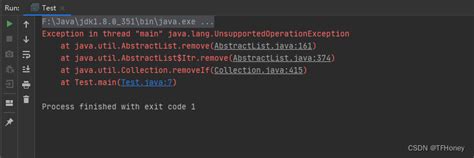 java lang unsupportedoperationexception异常解决 java lang