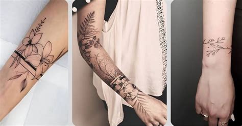 As Melhores Tatuagens De Bracelete Floral Para Se Inspirar 123 Tatuagens