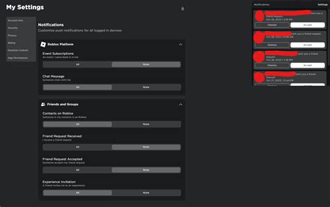 Friend Request Received Notifications Are No Longer Being Disabled