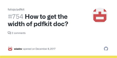 How To Get The Width Of Pdfkit Doc Issue 754 Foliojs Pdfkit GitHub