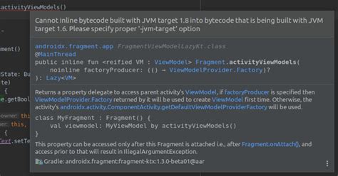 Fixing The “cannot Inline Bytecode Built With Jvm Target 1 8 ” Error Brian Terczynski