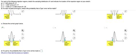 Solved For Each Of The Following Rejection Regions Sketch Chegg Com