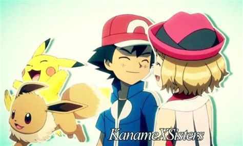 Ash X Serena And Pikachu X Eevee♥♥♥♥