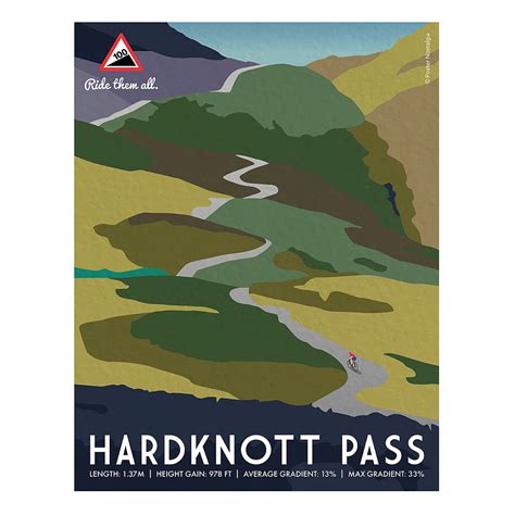 Hardknott Pass Print 100climbs