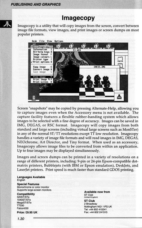 Atari St Imagecopy Scans Dump Download Screenshots Ads Videos Catalog Instructions Roms