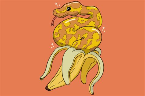 Banana Ball Python Graphic By Unlimited Art · Creative Fabrica