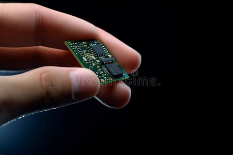 Hand Holding A Computer Processor Ai Photo Stock Illustration Illustration Of System Circuit