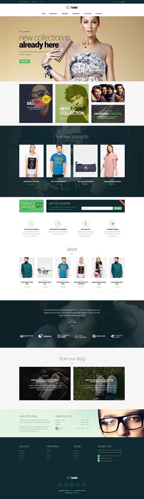 16 New Responsive Html5 Wordpress Themes Graphic Design Junction