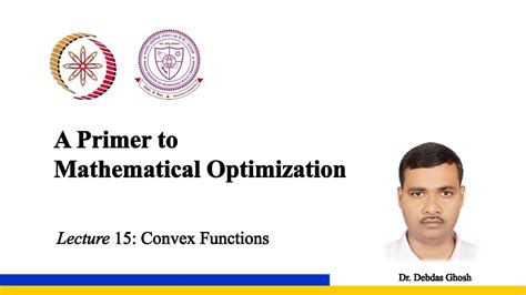 Lecture 15 Convex Functions Youtube