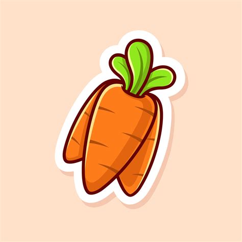 Linda Dibujos Animados De Tres Zanahorias Aislado 46974256 Vector En Vecteezy