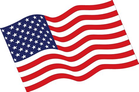 Cartoon American Flag Png Vector Clipart Cartoon American Flag On