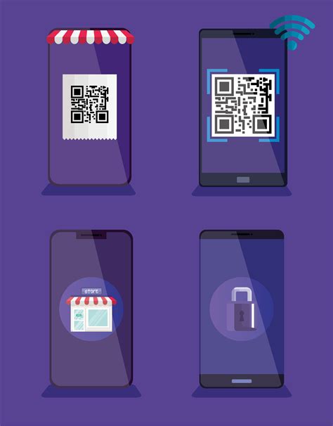 Qr Code And Smartphones Vector Design 4627828 Vector Art At Vecteezy