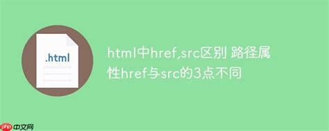 Html中hrefsrc区别 路径属性href与src的3点不同 Html教程 Php中文网