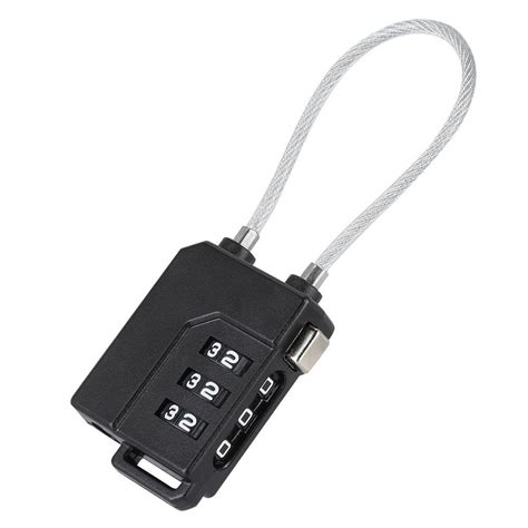 3 Digit Password Tsa Steel Wire Lock Customs Code Grandado
