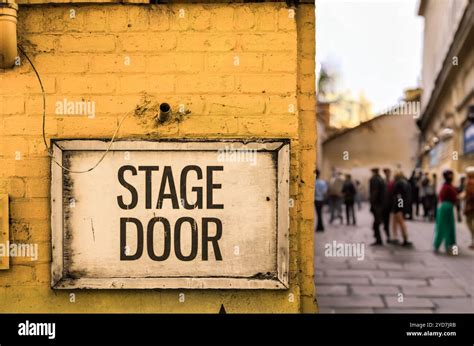 A Queue Outside A Theatre Stock Photo Alamy