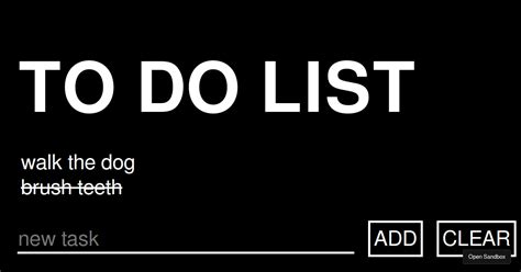 To Do List Learning Ts React Codesandbox