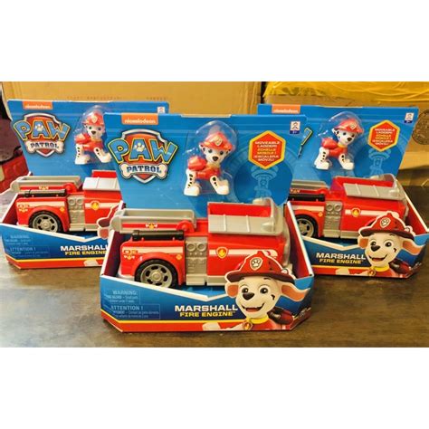Paw Patrol Marshall Fire Engine Vehicle With Collectible Figure
