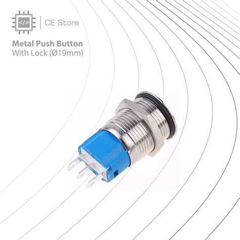 Metal Push Button With Lock Ce Store