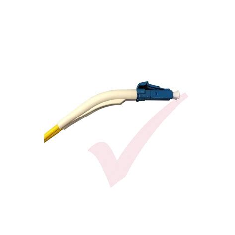 Angled Boot LC LC Singlemode OS2 Fibre Yellow