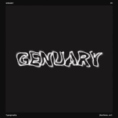 genuary 20 generative typography r generative