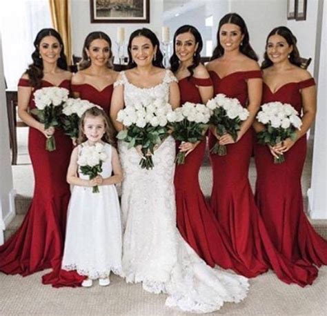 Burgundy Bridesmaid Dresses Fashionably Yours Bridal Formal Wear