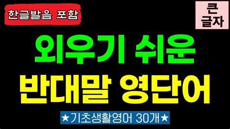 원어민이 맨날 쓰는 영어 단어 30개 5탄 이건 무조건 통째로 외워주세요 생활영어 영어회화 기초영어 연속재생