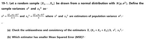 Solved Let A Random Sample X Xn Be Drawn From A Chegg