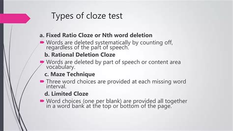 Types Of Language Assessment Pptx