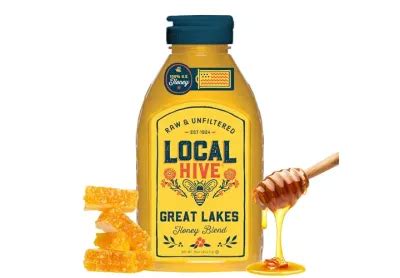 Local Hive Raw And Unfiltered Great Lakes Honey Blend 454g