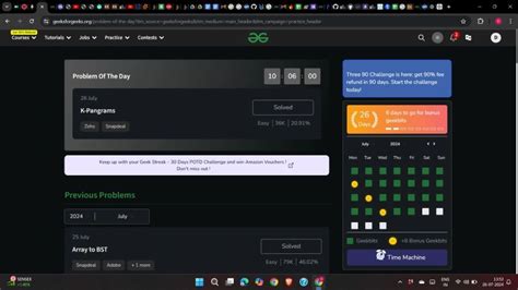 Divyanshu Jain On Linkedin Geekstreak2024 Coding Practice Contest Job Life