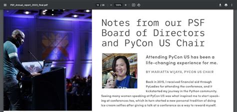 Felipe De Morais On Linkedin Look At Me On The Python Software Foundation 2023 Annual Report