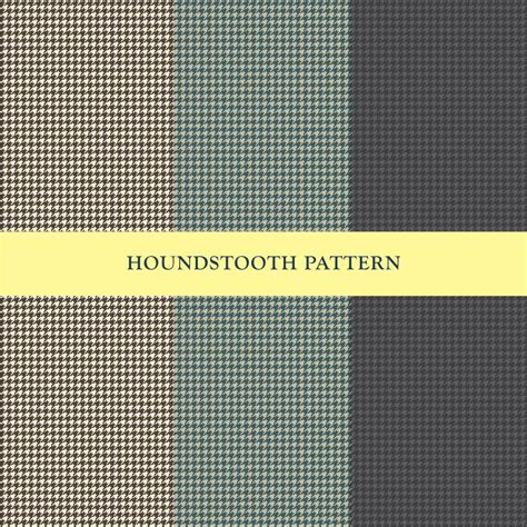 Houndstooth Repeat Pattern In 3 Colors Vecfashion Houndstooth Repeat Pattern In 3 Colors Vecfashion