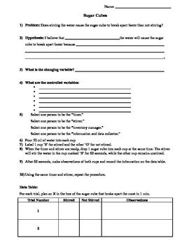 Sugar Cube Lab By Ashley Bowlby TPT