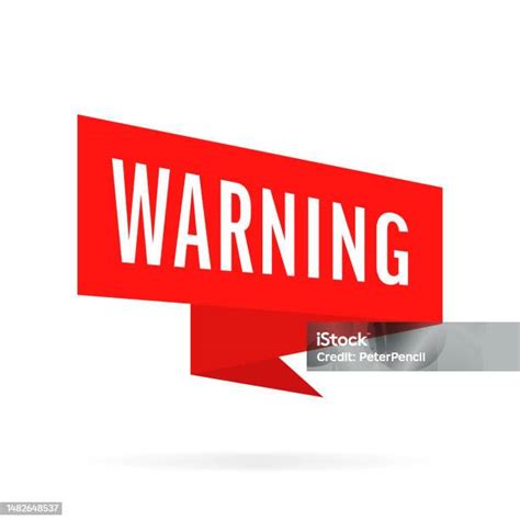 경고 종이 말풍선 알림 템플릿 텍스트가 있는 벡터 스톡 일러스트레이션 경계 표지에 대한 스톡 벡터 아트 및 기타 이미지 경계