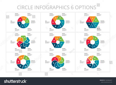 Set Circle Elements Graph Diagram Stock Vector Royalty Free Shutterstock