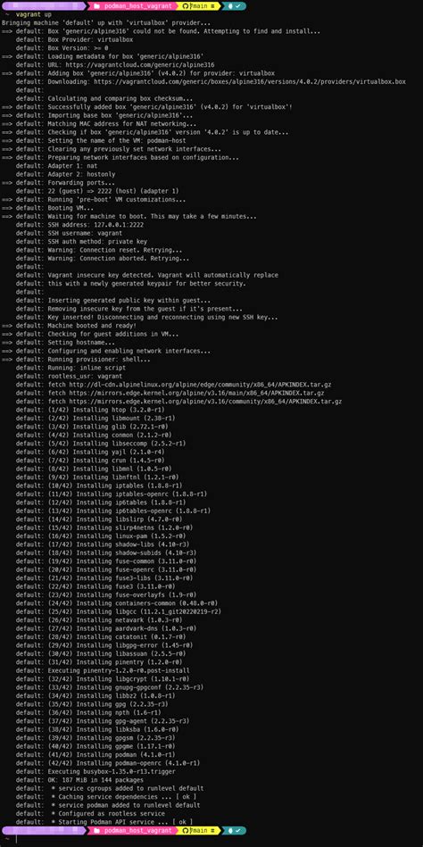 Podman Remote Container Host Setup Via Vagrant VirtualBox Use Podman On Windows