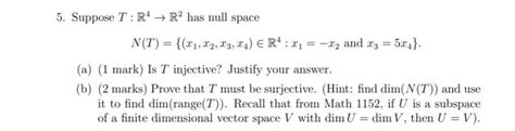 Solved Mark Consider The Linear Map T R R That Chegg Com