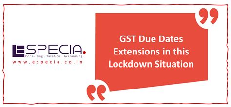 GST Due Dates Extensions Up To June Under This Lockdown Situation