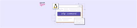Zip Command In Linux Scaler Topics