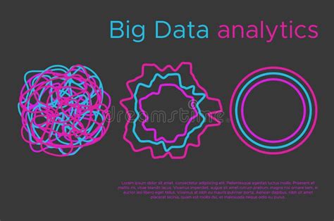 Big Data Information Analytics Vector Flat Illustation Stock Vector