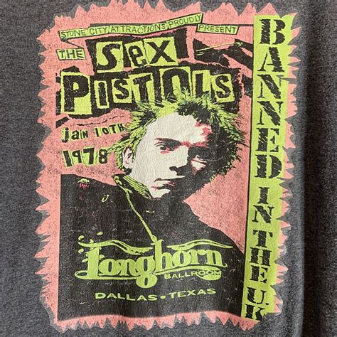 Sex Pistols Medium Grey Graphic Preowned T Shirt Reverb