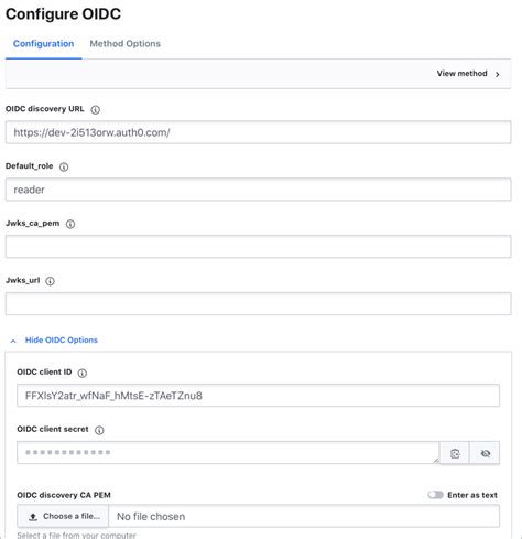 Oidc Auth Method Vault Hashicorp Developer